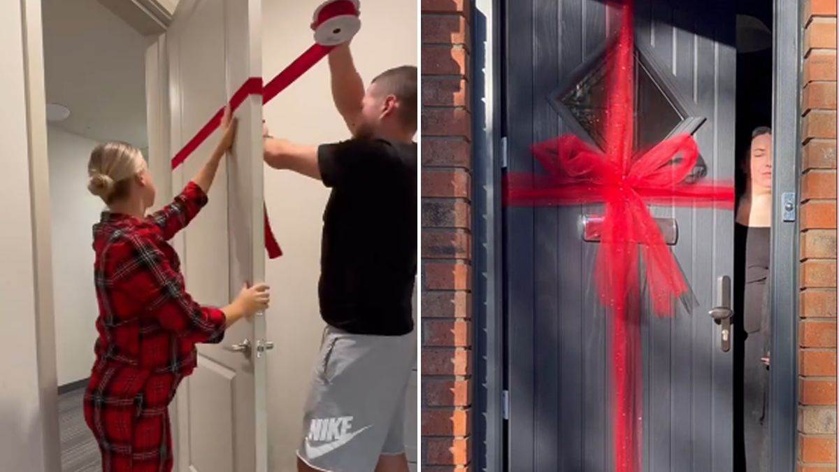 Kako da napravite mašnu na ulaznim vratima za Novu godinu | Lepa i srećna