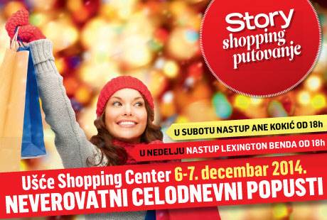 Pogledajte spisak popusta na Story shopping putovanju kroz Ušće Čarobni ...