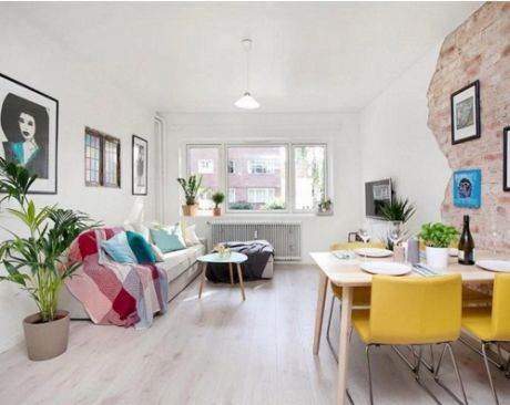 Originalna rešenja za vaš dom: rustični zid sa ogoljenim ciglama krasi ...