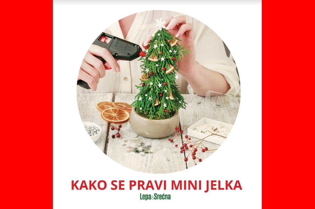 KAKO SE PRAVI MINI JELKA: prirodna eko jelkica za 10 minuta (URADI SAM ...